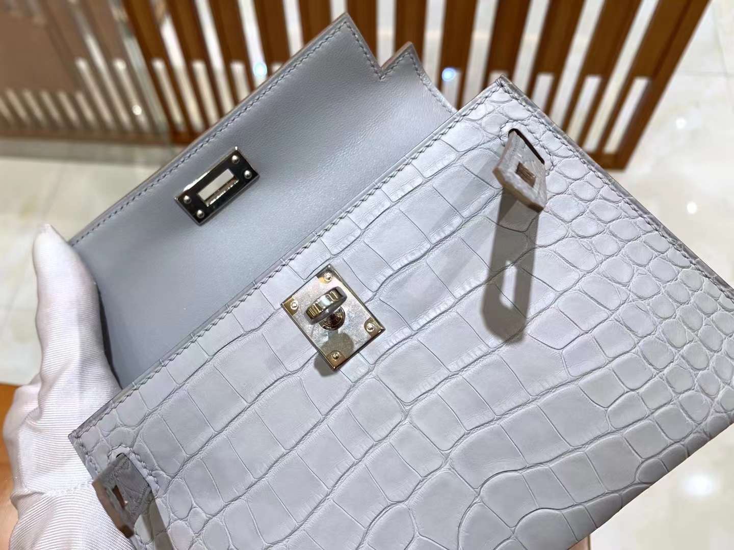 Mini Kelly 19 American Alligator – Paristore