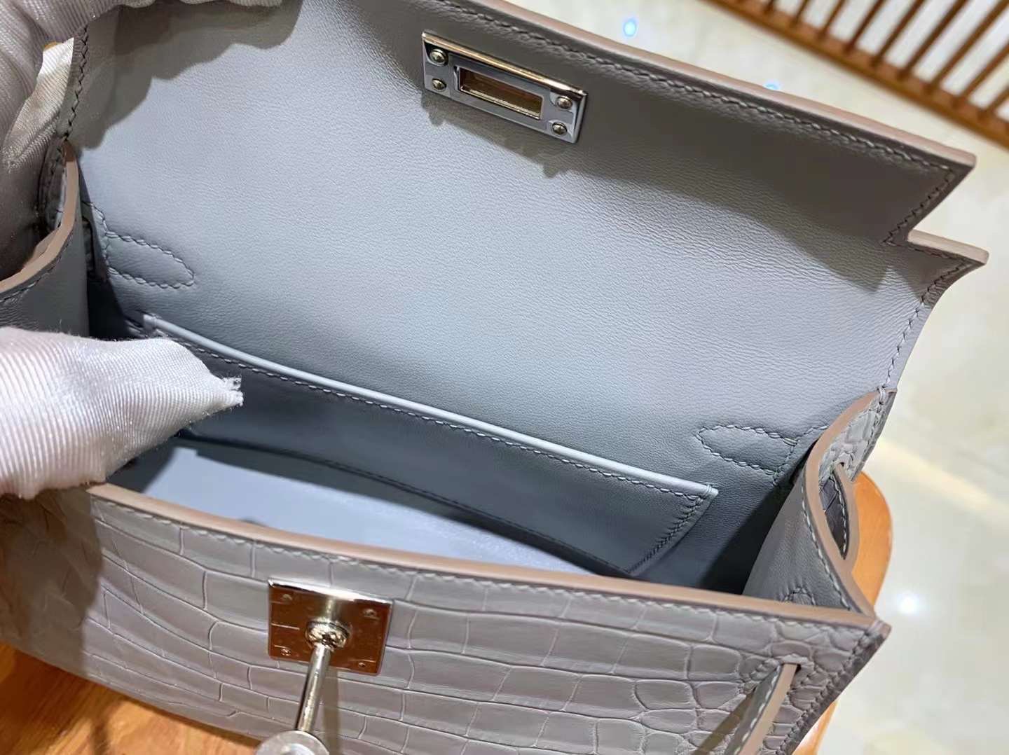 Mini Kelly 19 American Alligator – Paristore