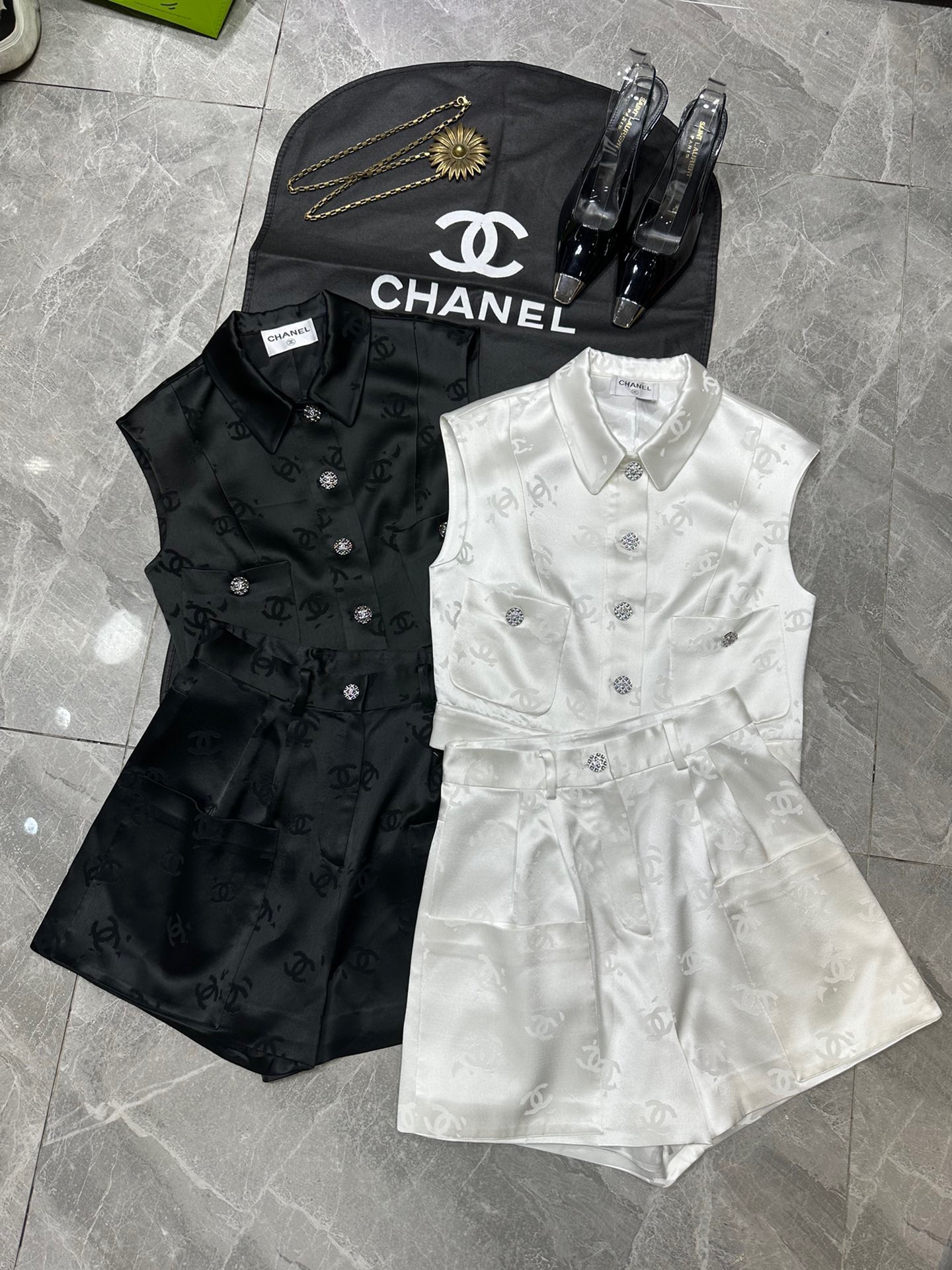 Channel Vest & Shorts Set – Paristore