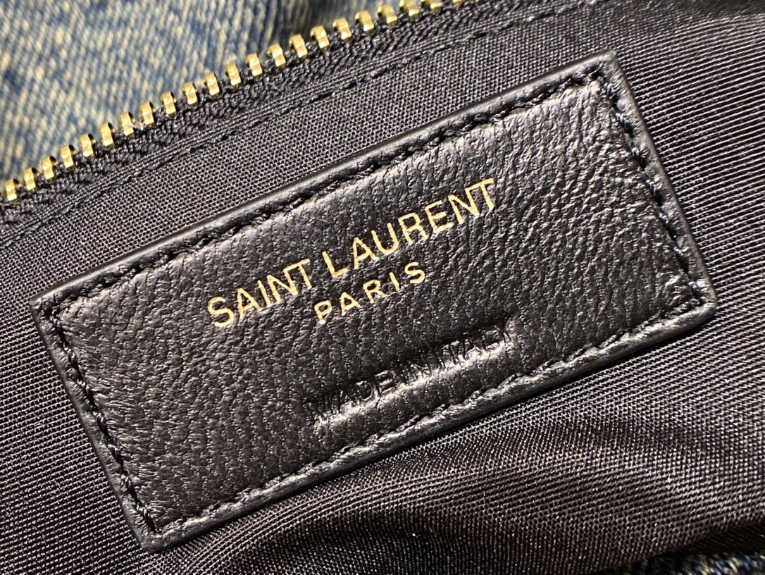 YSL Loulou Puffer 35 Denim Blue – Paristore